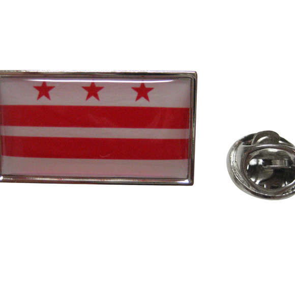 Kiola Designs | Accessories | Washington Dc Flag Lapel Pin | Poshmark